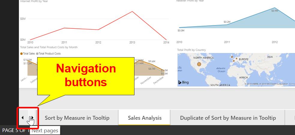 Quick Tips How To Quickly Switch Between Report Pages In Power BI BI 